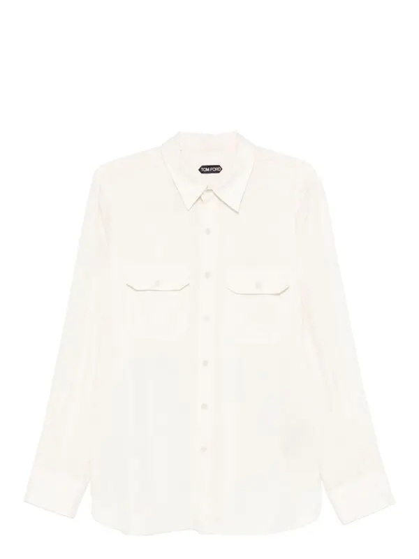 TOM FORD Twill Shirt - Neutrals