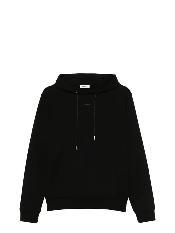 Sandro Logo-print Hoodie - Black