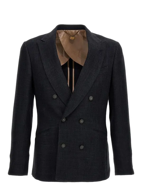 MAURIZIO MIRI Double-breasted Blazer - Grey