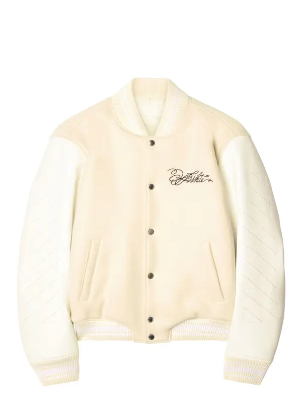 Off-White Rose Valley Bomber Jacket - Neutrals