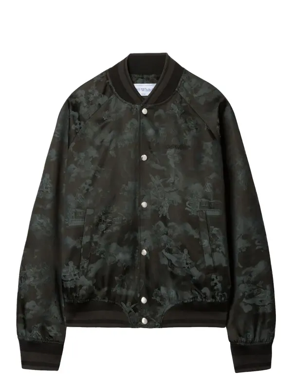 Off-White Fresco Bomber Jacket - Black