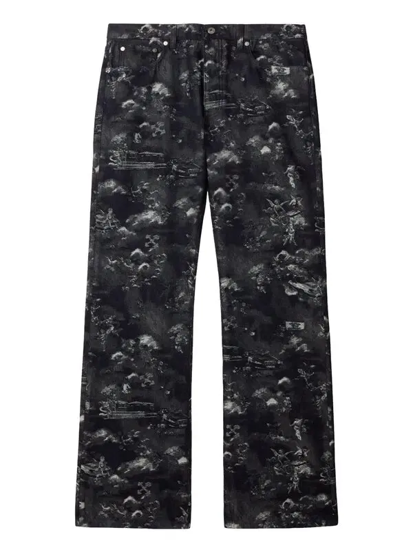 Off-White Fresco Jacquard Jeans - Blue