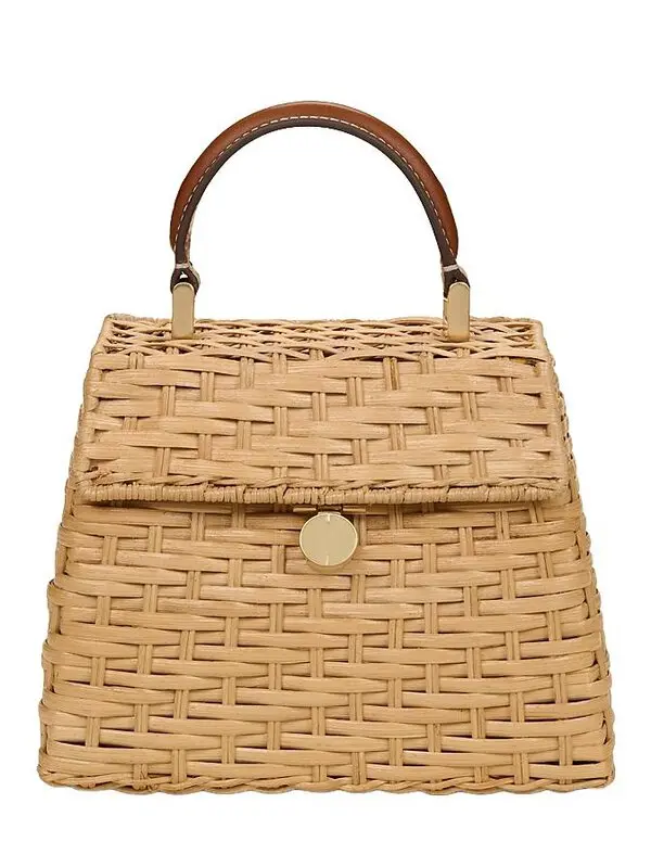 Cult Gaia Sybil Raffia Crossbody Bag - Light Toasted