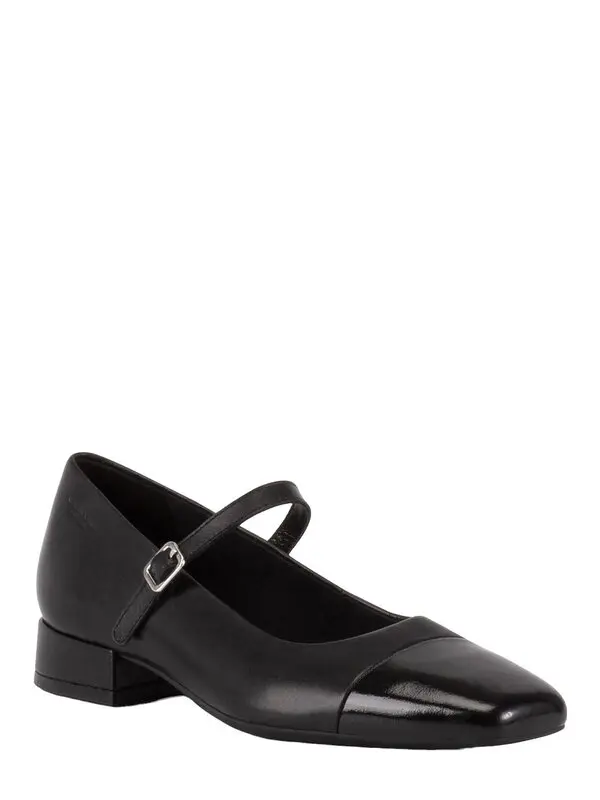 VAGABOND SHOEMAKERS Debbi Cap-toe Mary Jane - Black/ Black