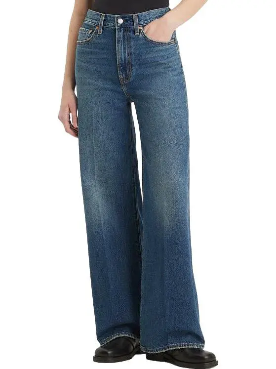 LEVI'S Ribcage High-waist Wide-leg Jeans - Polar Perimiter
