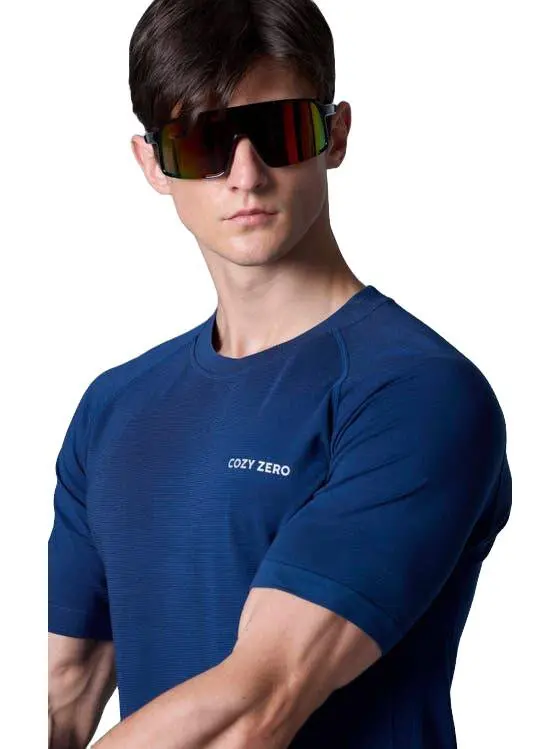 COZY ZERO Tech Merino Light Weight Daily Tee - Poseidon