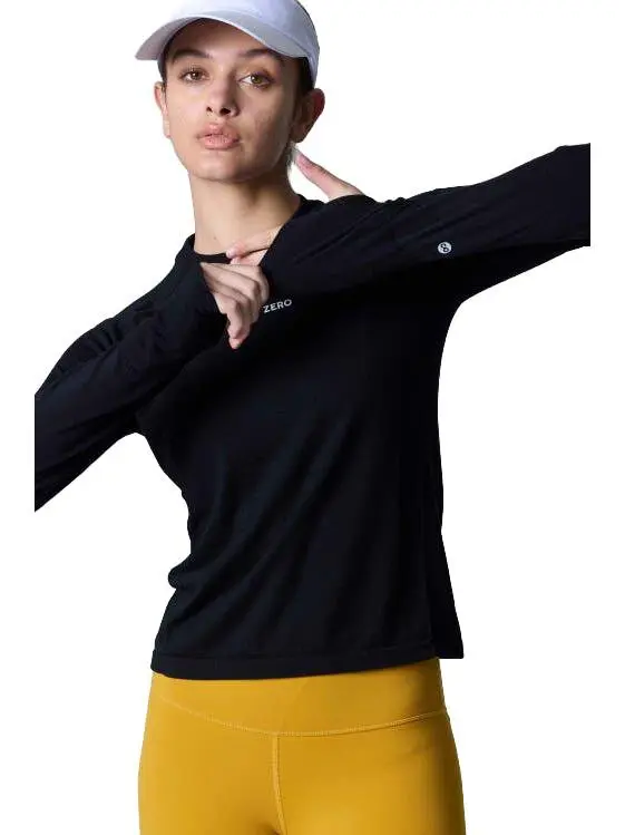 COZY ZERO Tech Merino Classic Fit Long Sleeve Baselayer - Black