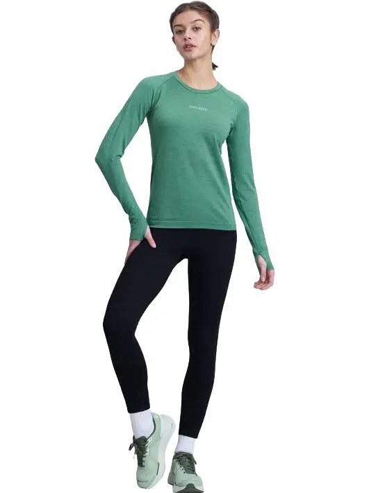 COZY ZERO Tech Merino Classic Fit Long Sleeve Baselayer - Smoke Green