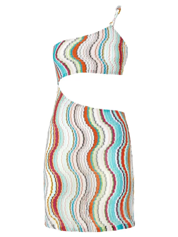 Missoni Wave Lamé Midi Dress - White