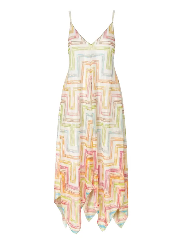 Missoni Printed Beach Dress - White