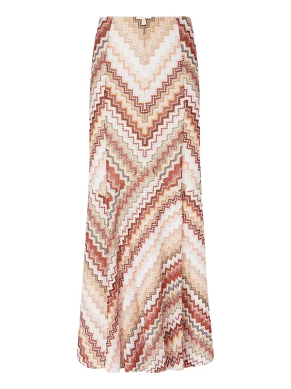 Missoni Zigzag Maxi Skirt - Neutrals