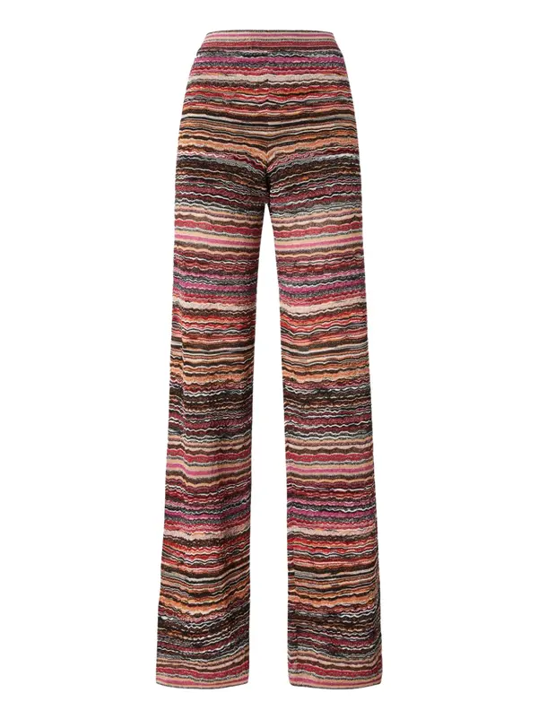 Missoni Striped Trousers - Red