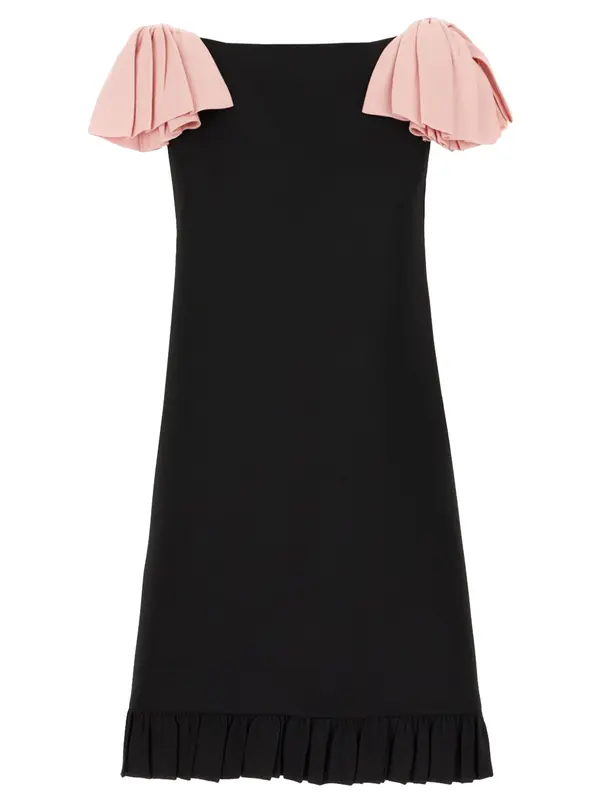 Valentino Garavani Crepe Mini Dress - Black