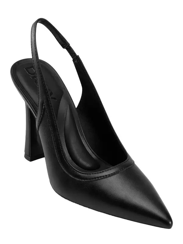 Dkny Cinette Slingback Pointed Toe Pump - Black