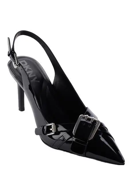 Dkny Slingback Pointed Toe Pumps - Black