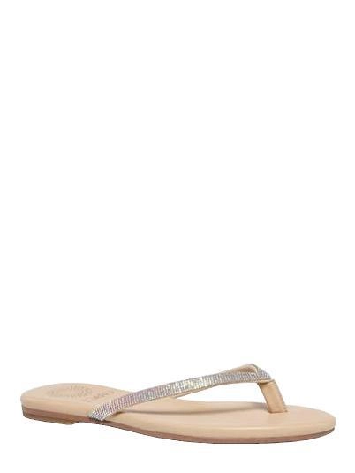 GRACE FOOTWEAR Embellished Flip-flop Sandals - Crystal