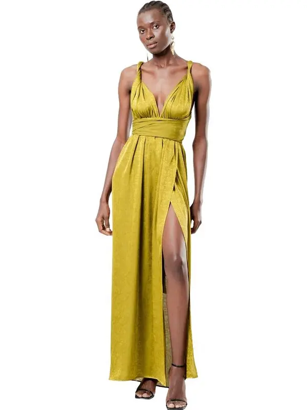 DIARRABLU Mailys Convertible Maxi Dress - Ayel Olive