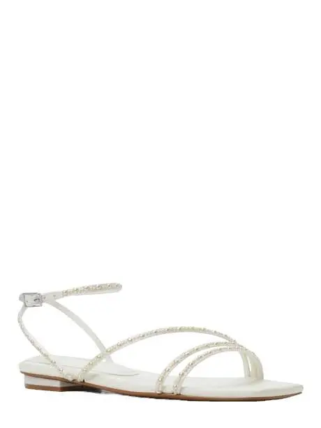 Aldo Marjorie Ankle Strap Sandals - White
