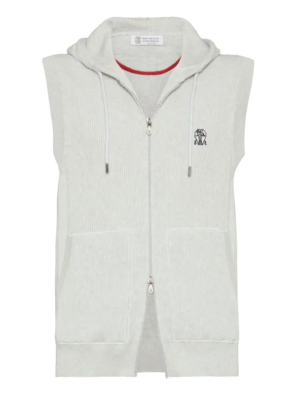 Brunello Cucinelli Knitted Vest - Grey
