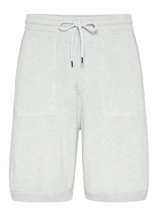Brunello Cucinelli Knitted Bermuda Shorts - Grey