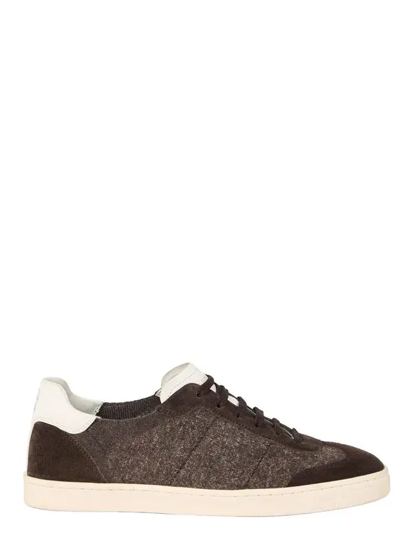 Brunello Cucinelli Knitted Sneakers - Brown