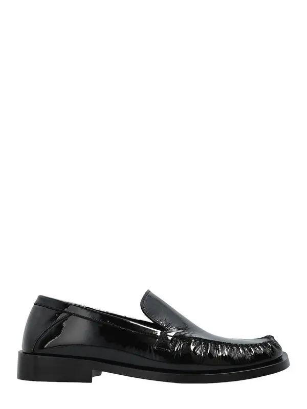 Attico Charles Leather Loafers - Black