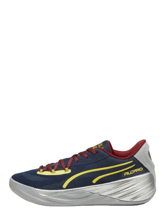 PUMA All-pro Nitro Polar Express Basketball Sneakers - Club Navy-intense Red-golden Fog-yellow