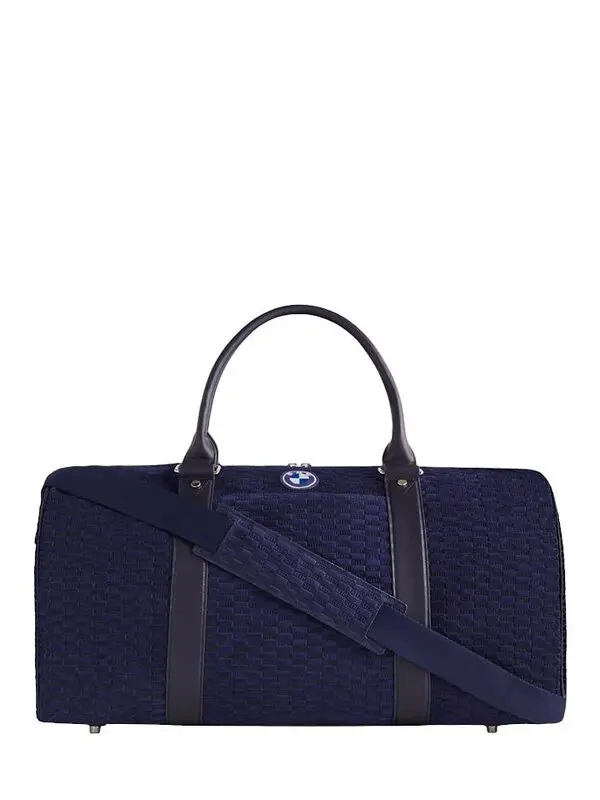 Kith X Bmw Monogram Suede Duffle Bag - Techno Violet
