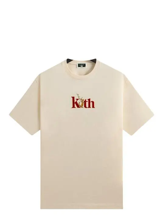 Kith X The Grinch Max Serif Tee Shirt - Sandrift