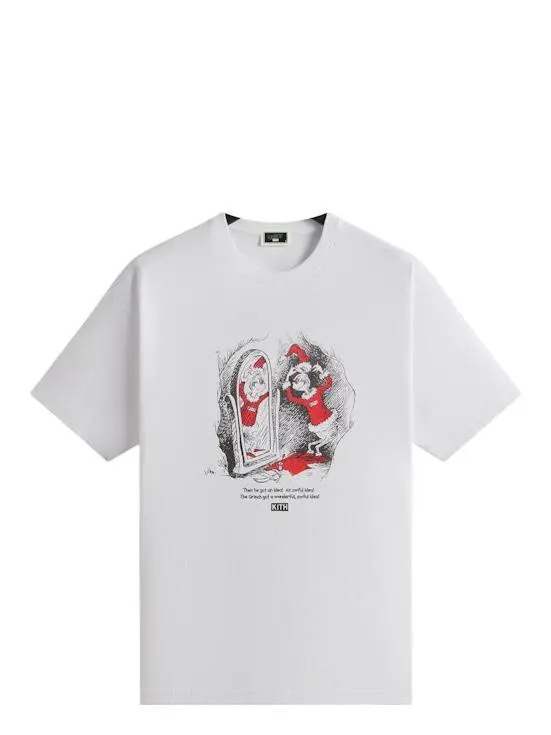 Kith X The Grinch Santa Vintage Tee Shirt - White