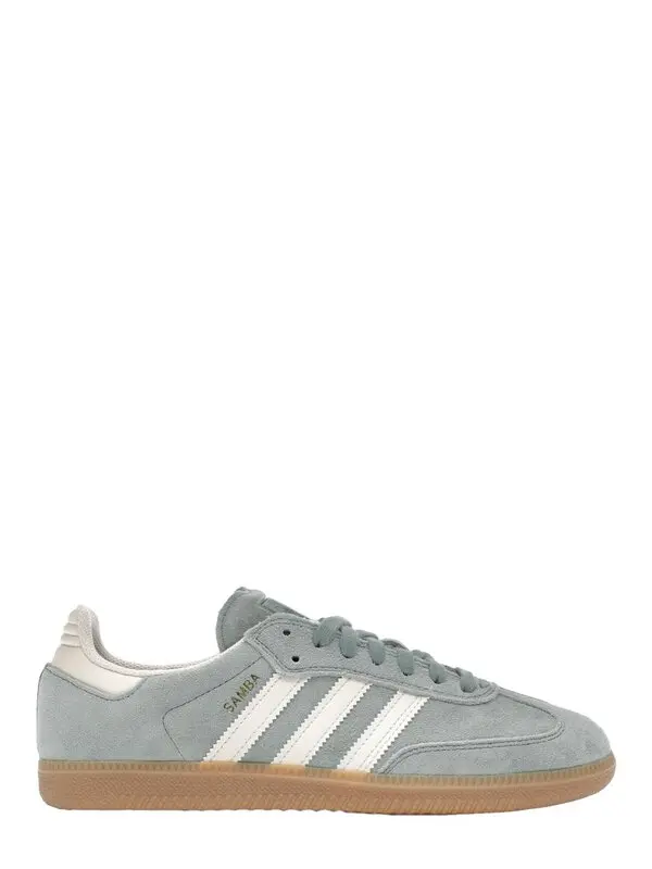 Adidas Samba Sneakers - Silver Green/wonder White/gold Metallic