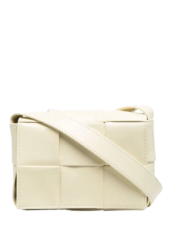 Bottega Veneta Mini Cassette Crossbody Bag - Silver