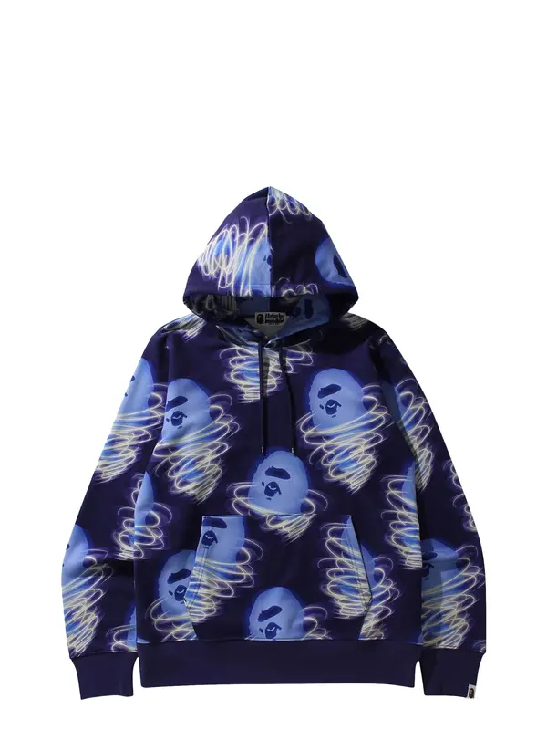A BATHING APE Storm Pullover Hoodie - Purple