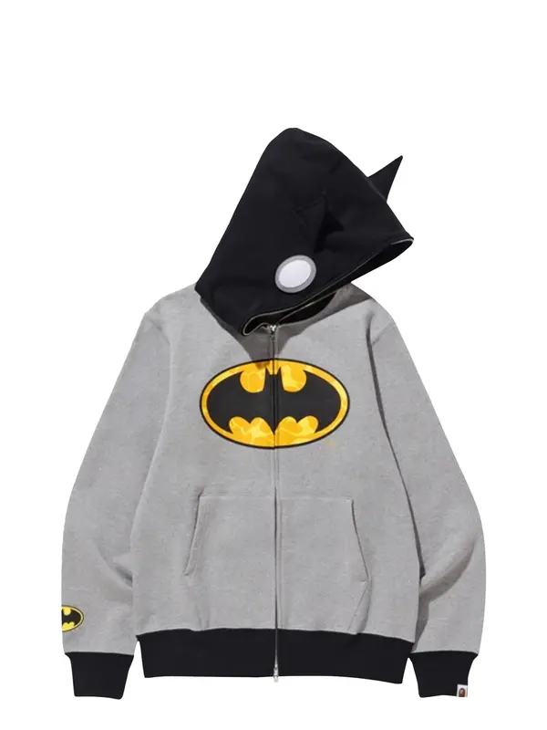 A BATHING APE X Dc Batman Full Zip Hoodie - Grey