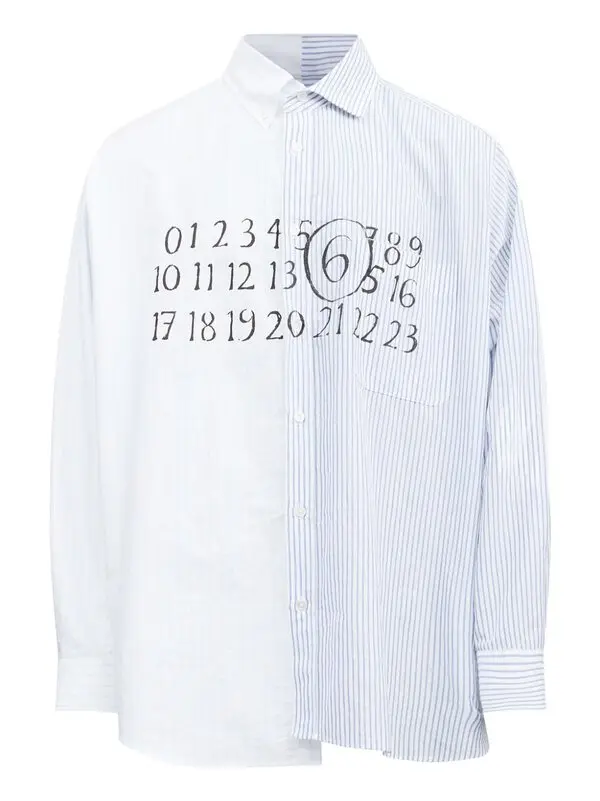 MAISON MARGIELA Asymmetric Cotton Shirt - White