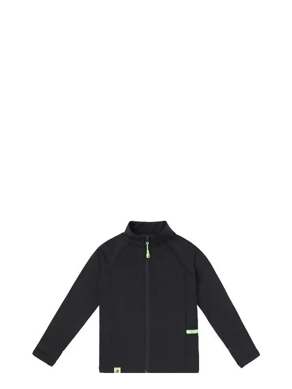 UV SKINZ Long Sleeve Full Zip Active Fleece - Black