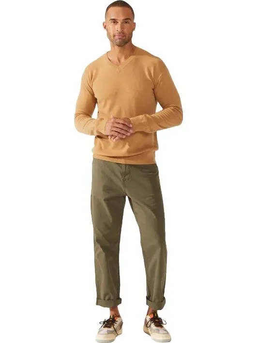 ITALIC Liam Cashmere V-neck Sweater - Camel