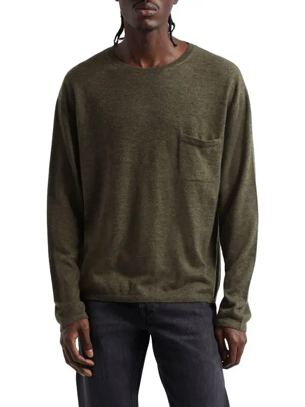Acne Studios Cashmere Crewneck Sweater - Khaki Green