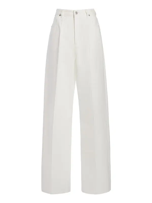 Victoria Beckham Rigid High-rise Straight-leg Jeans - White