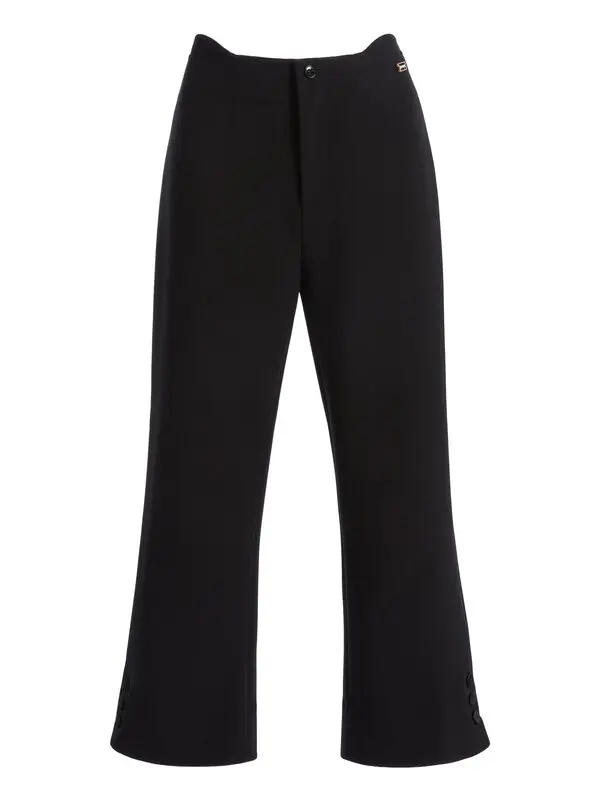Victoria Beckham Tab-detailed Cropped Trousers - Black
