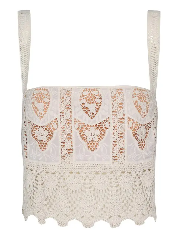 Johanna Ortiz Embroidered Casablanca Top - Ivory