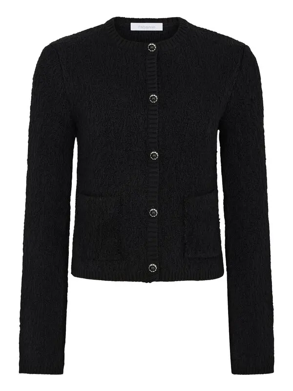 Rabanne Wool-cashmere Cardigan - Black