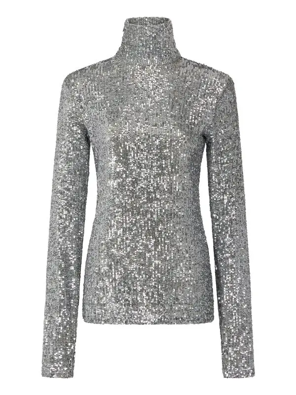 Rabanne Sequined Top - Silver