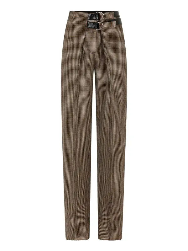 Rabanne Belted Straight-leg Trousers - Multi
