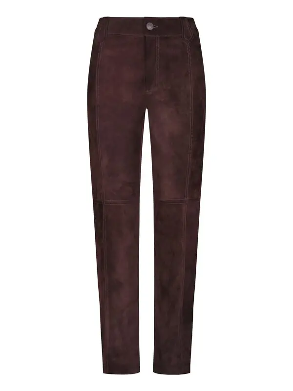 Johanna Ortiz Cartography Beerro Leather Pants - Brown