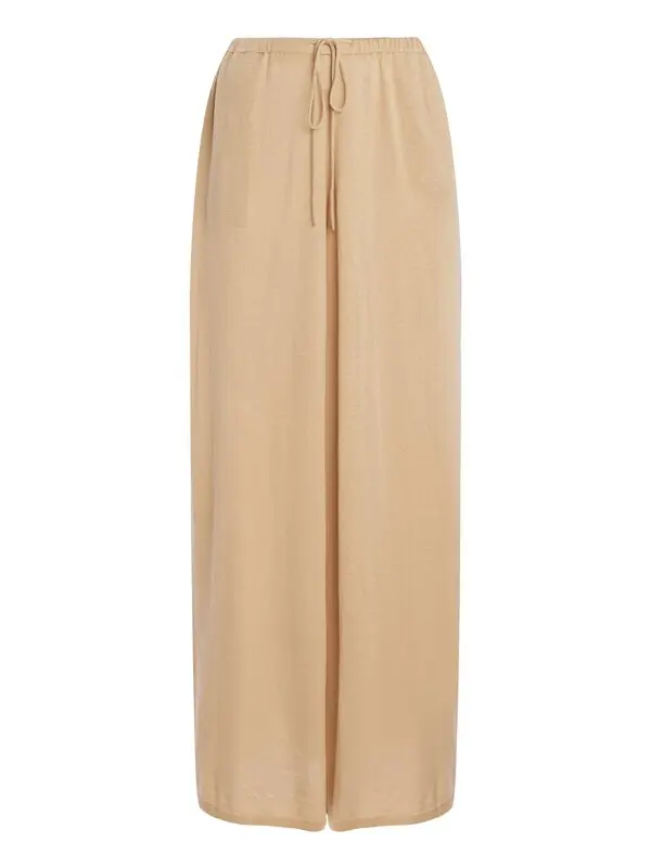 BY MALENE BIRGER Piscata Knit Wide-leg Pants - Brown