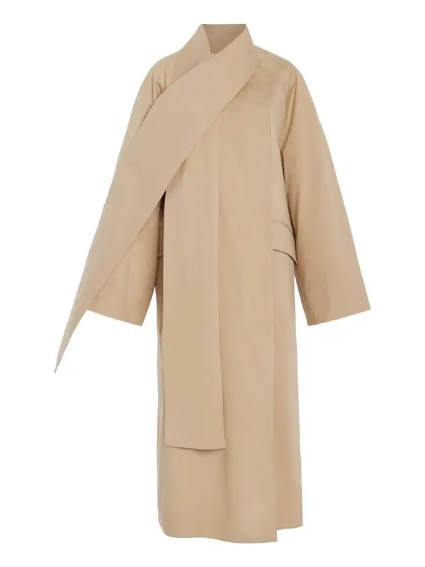 BY MALENE BIRGER Campagna Cotton Trench Coat - Neutral