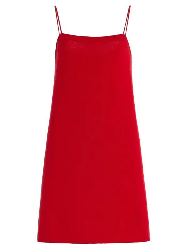 BY MALENE BIRGER Edello Tencel-wool Mini Dress - Red
