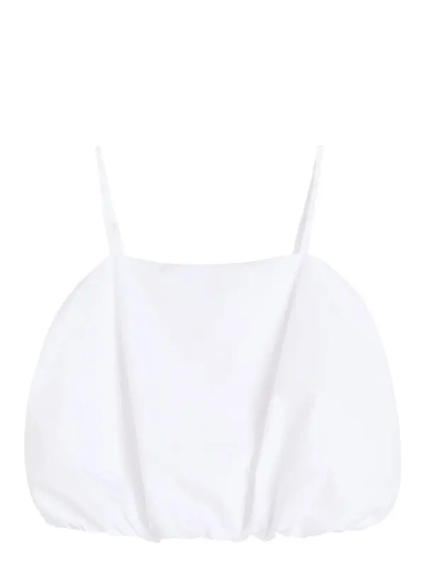 BY MALENE BIRGER Mia Organic Cotton Bubble Tank Top - White