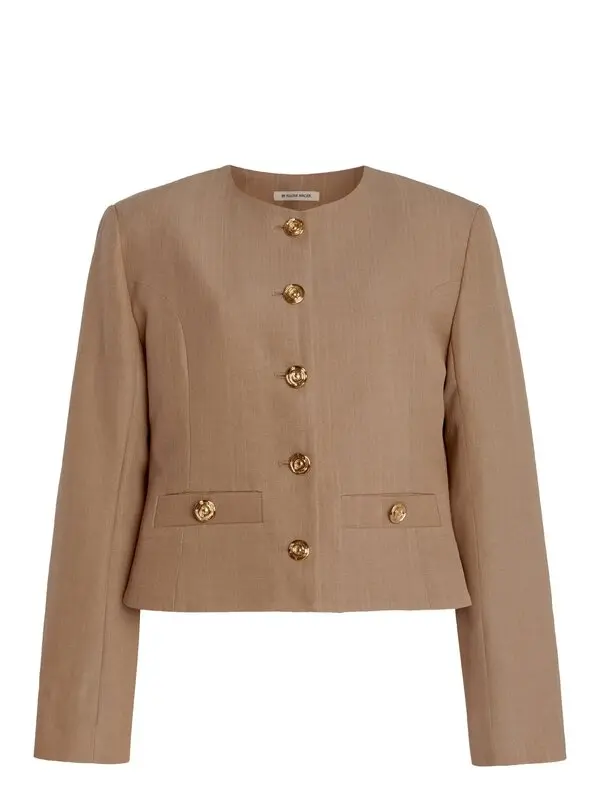 BY MALENE BIRGER Frida Cropped Jacket - Neutral